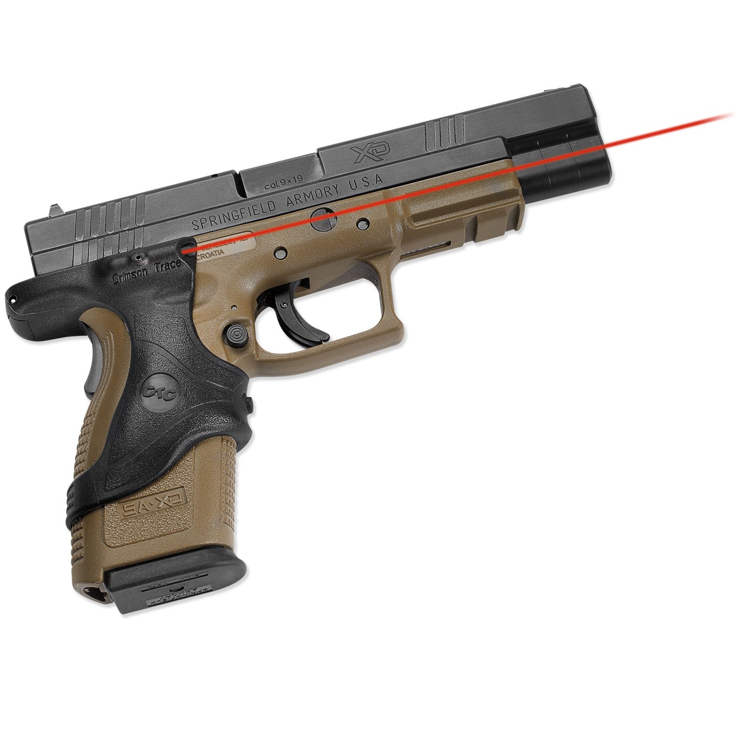 Crimson Trace LG-446 Lasergrips for Springfield XD9 & XD40
