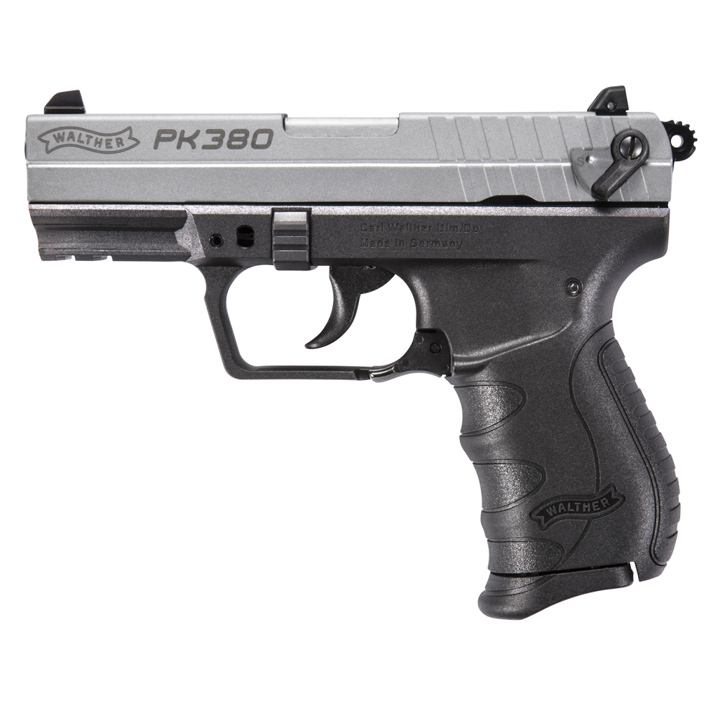 Walther PK380 Nickel, 8 Round Semi Auto Handgun, .380 ACP - Shoot Straight