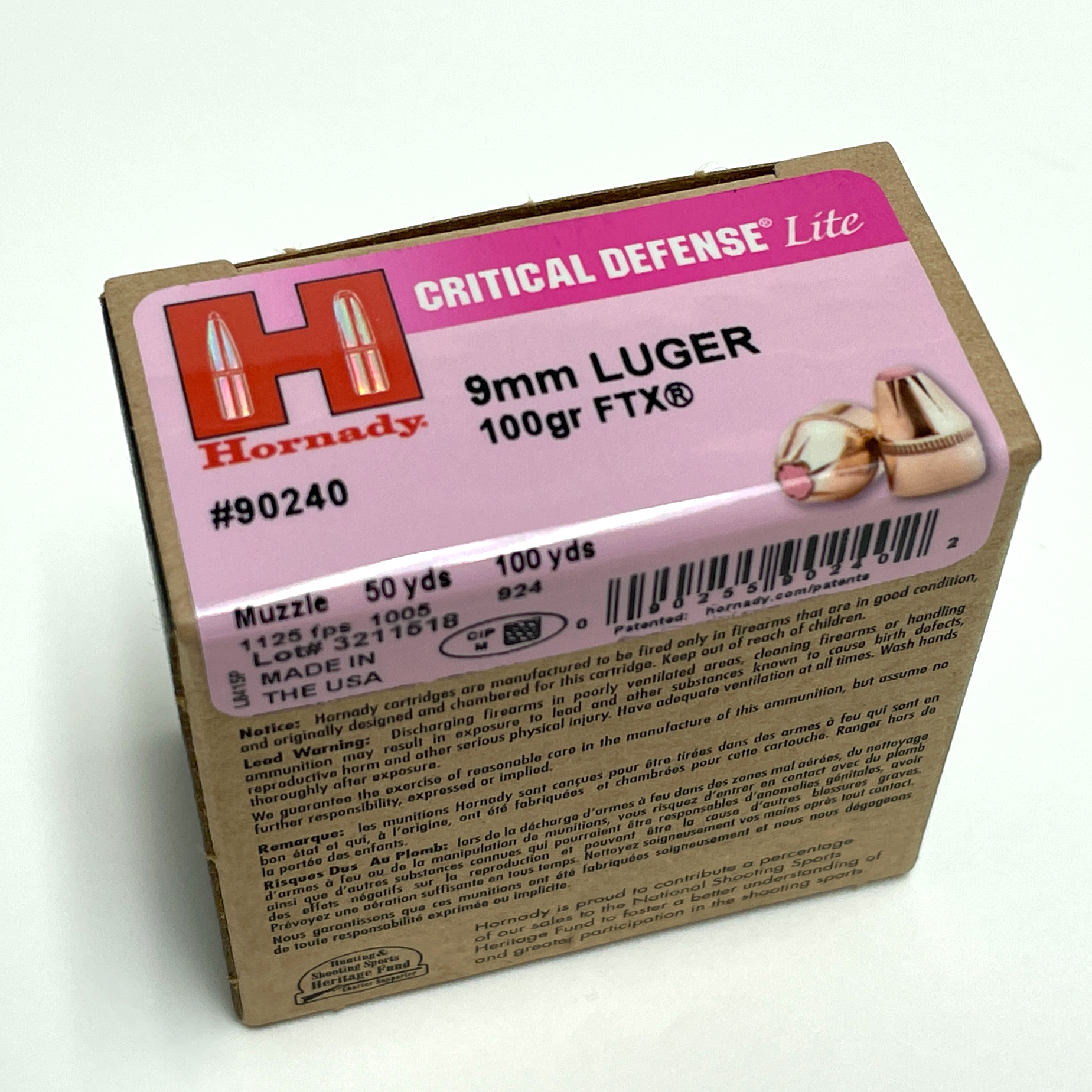9mm Luger 100 gr FTX® Critical Defense® Lite - Shoot Straight