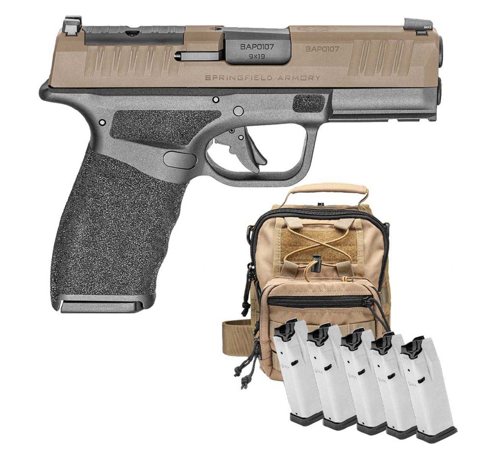 Springfield Hellcat Pro 9mm 3.7" FDE/BLK Pro OSP Bundle - Shoot Straight